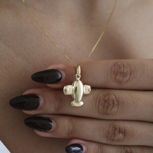 14K Solid Gold Airplane Necklace, Gold Plane Necklace - Travel Lover ...