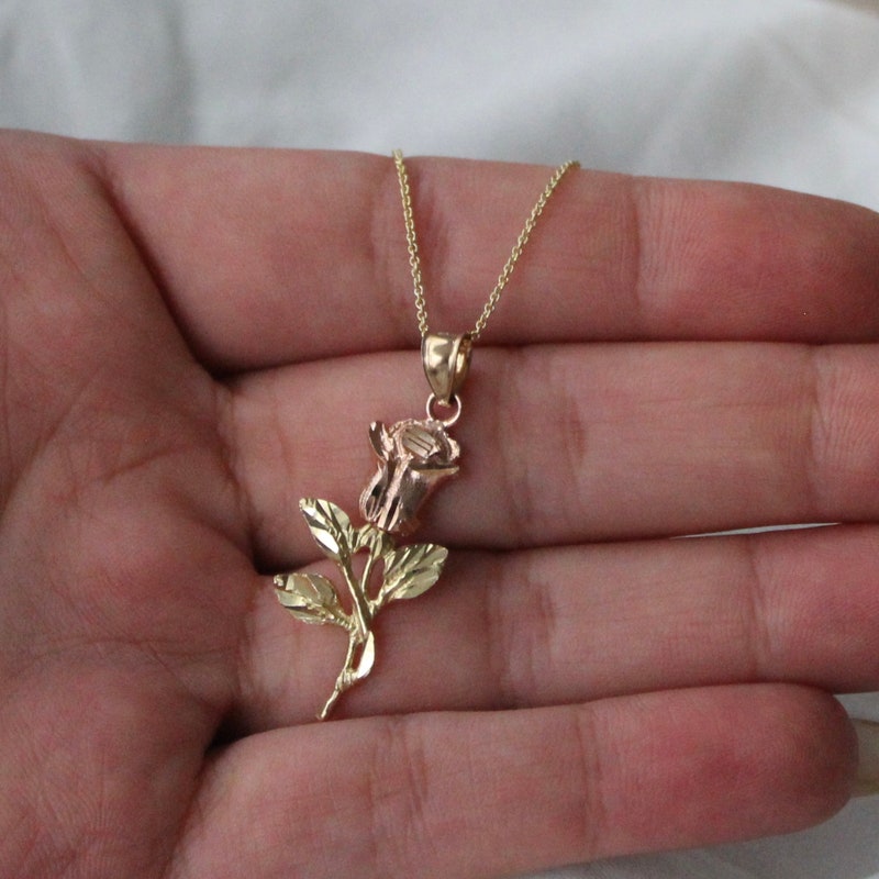 Rose Pendant - Etsy
