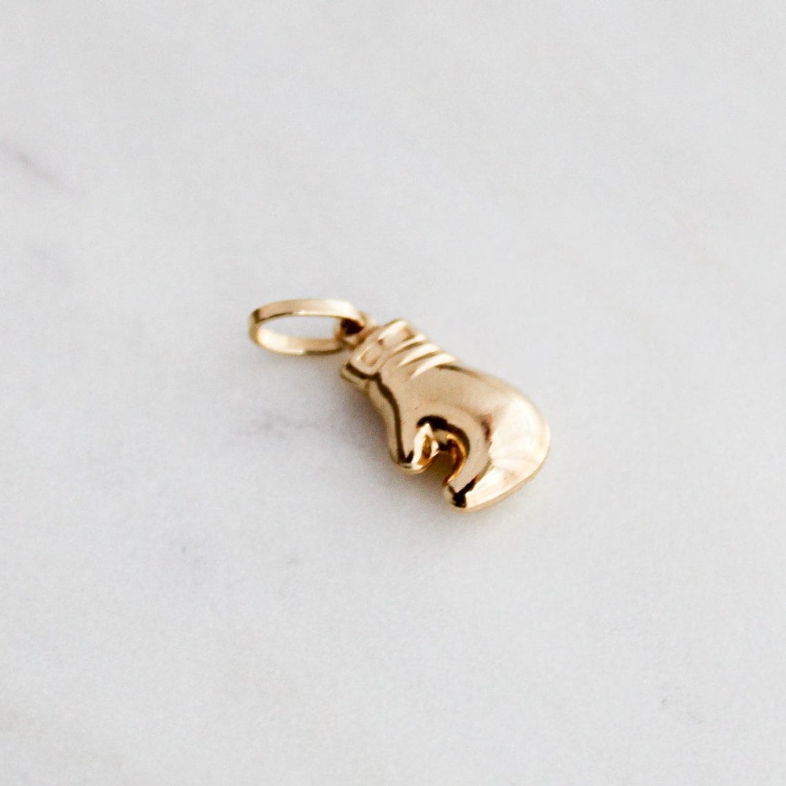14K Gold Boxing Glove Necklace Real Gold Boxing Glove - Etsy