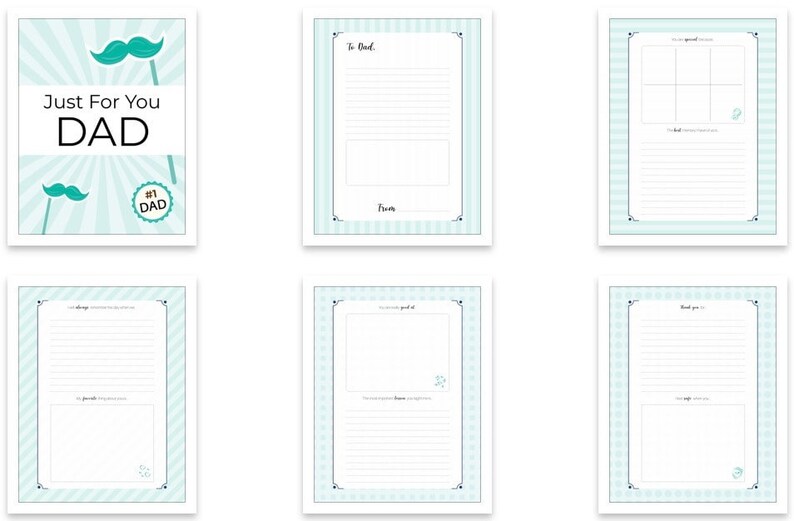 DAD MEMORIES JOURNAL/ Appreciation Father's Day Gift 2 - Etsy