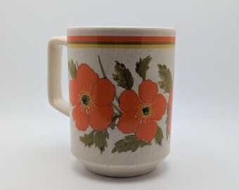 Vintage Temper-ware by Lenox Fire Flower Coffee Cups Set of Six Orange ...