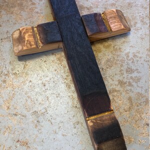 Rustic WAVE Cross on Wine Barrel Cross - Etsy