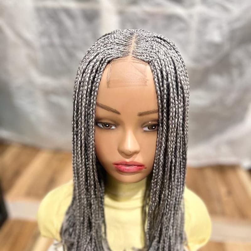 Human Hair Braided Wigs - Etsy