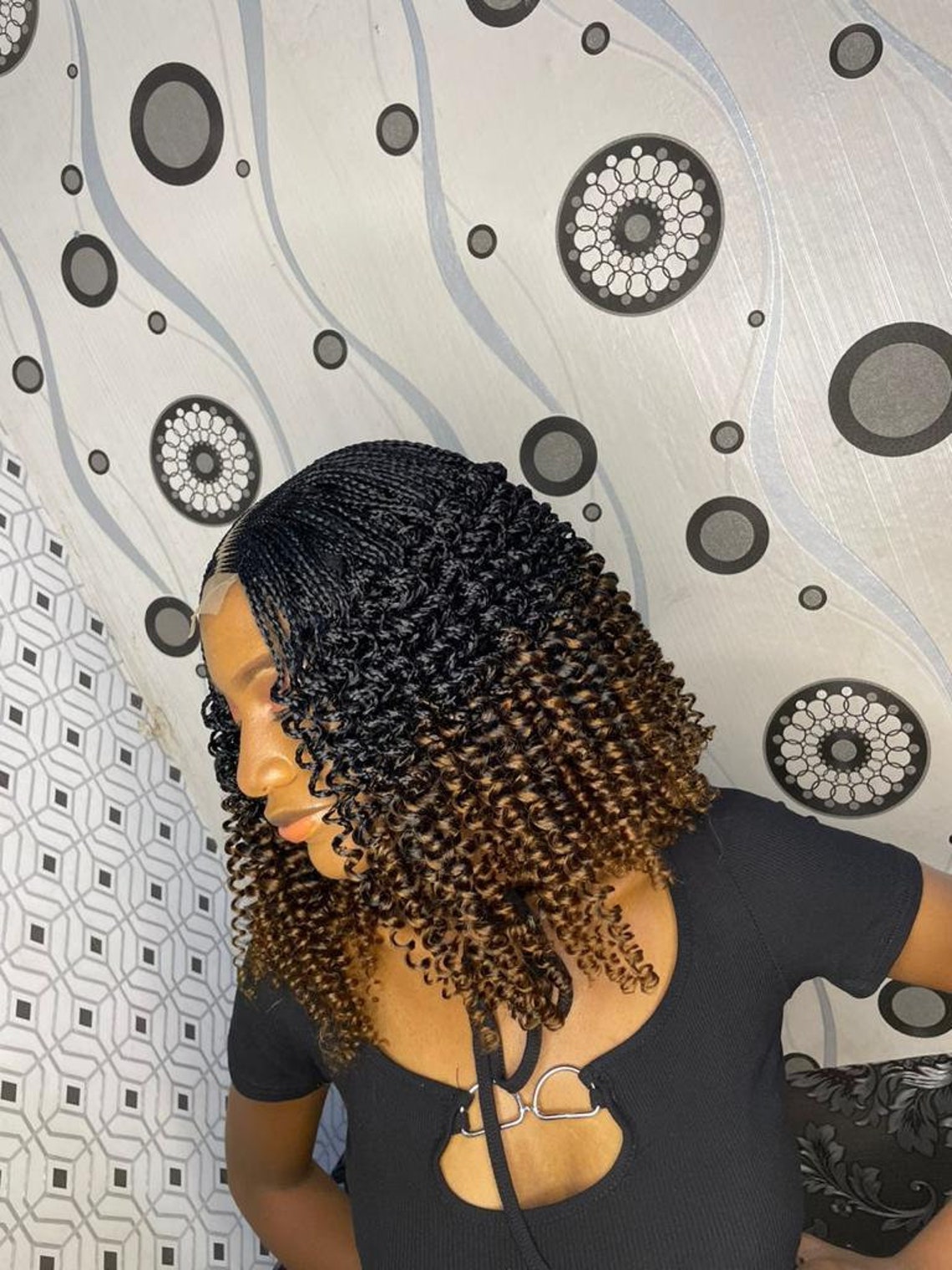 Elegantwigs 16 Color 1 & 30 Braided Two Tone Wig With a - Etsy