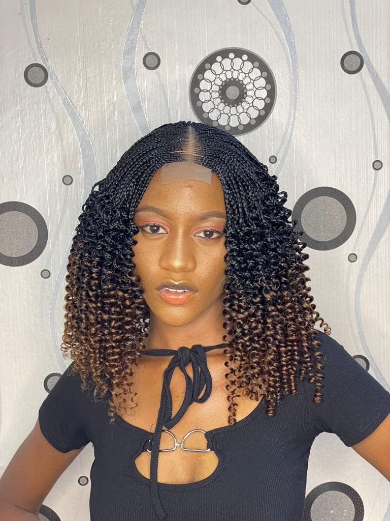 Elegantwigs 16 Color 1 & 30 Braided Two Tone Wig With a - Etsy