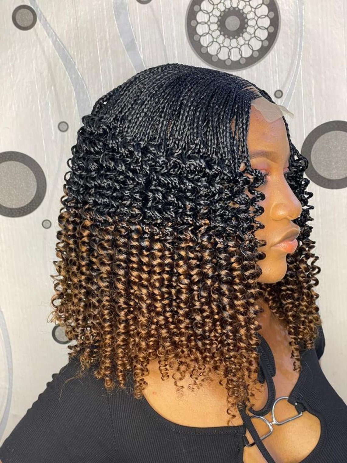 Elegantwigs 16 Color 1 & 30 Braided Two Tone Wig With a - Etsy