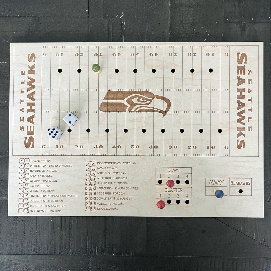 Custom Football Dice Board Game: Family Game Night - Etsy