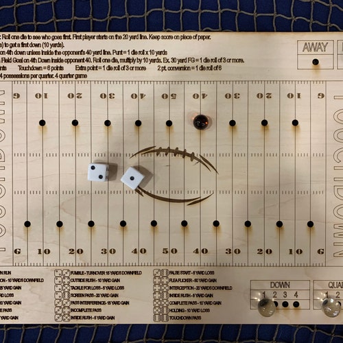 Dice Football - Etsy