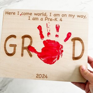 Graduation Handprint Art Craft 2024 Handprint Pre-k Grad DIY Hand Print ...
