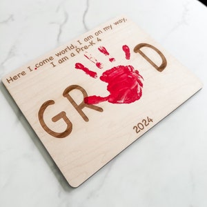 Graduation Handprint Art Craft 2024 Handprint Pre-k Grad DIY Hand Print ...