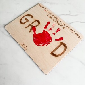 Graduation Handprint Art Craft 2024 Handprint Pre-k Grad DIY Hand Print ...