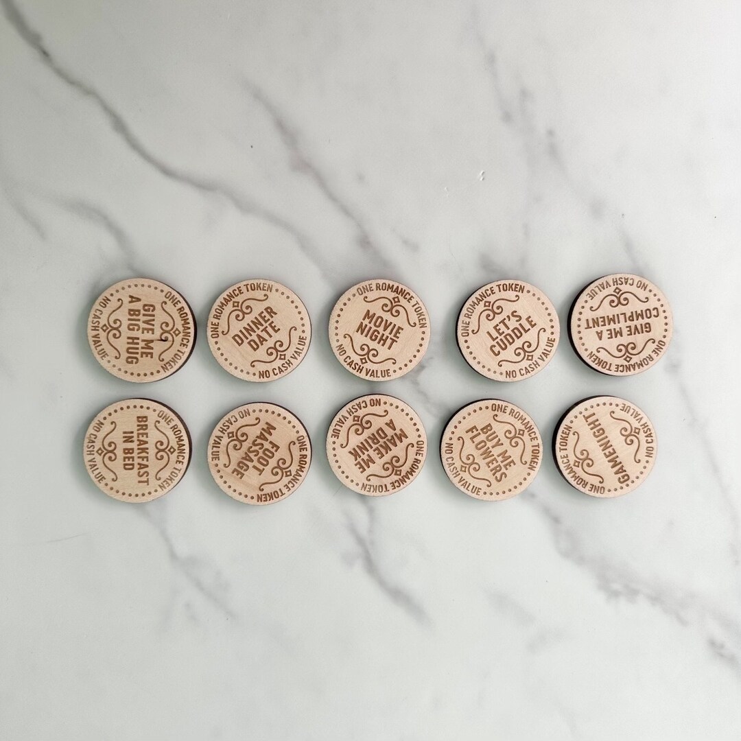Romance Adult Activity Tokens Date Night Fun Gift for Adults Date Night ...