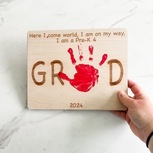 Graduation Handprint Art Craft 2024 Handprint Pre-k Grad DIY Hand Print ...
