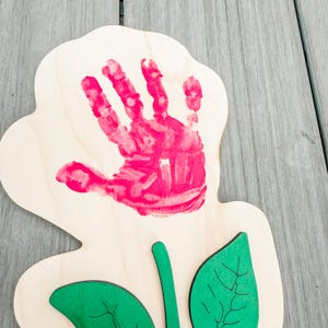 Flower Handprint Art Craft Mother's Day Keepsake Gift From Child First ...