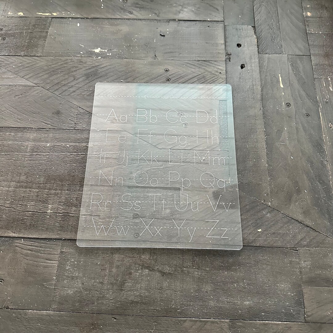 Alphabet Activity Acrylic Tracing Board Kids Tracing Dry Erase Letter ...