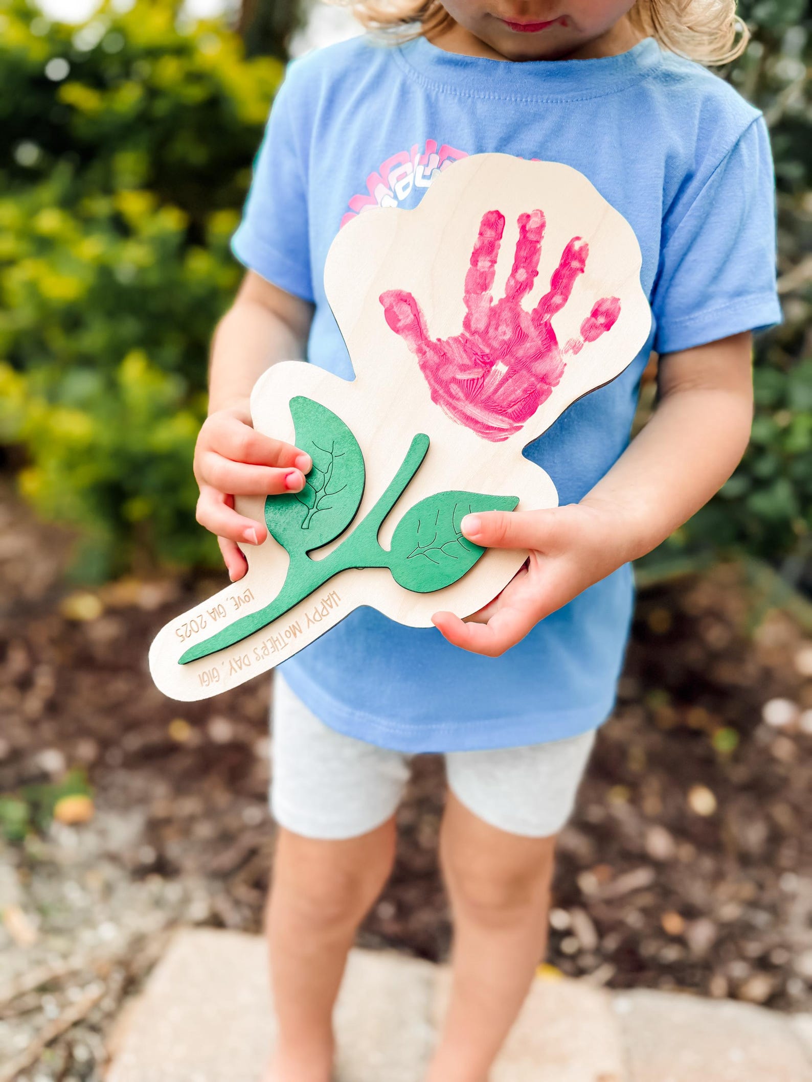 Flower Handprint Art Craft Mother's Day Keepsake Gift From Child First ...
