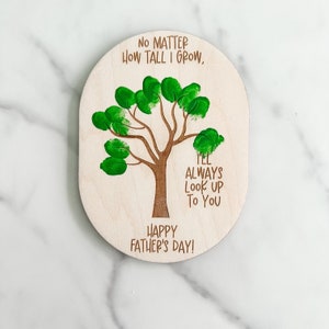 Fathers Day Wish Magnet DIY Finger Print Fathers Day Magnet Gifts for ...