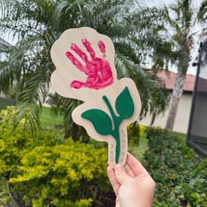 Flower Handprint Art Craft Mother's Day Keepsake Gift From Child First ...