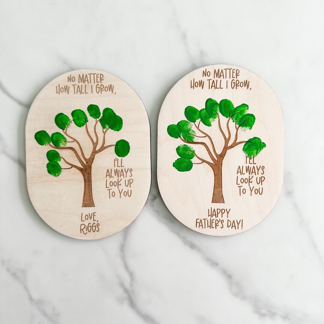 Fathers Day Wish Magnet DIY Finger Print Fathers Day Magnet Gifts for ...