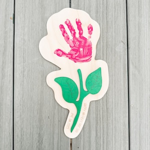 Flower Handprint Art Craft Mother's Day Keepsake Gift From Child First ...