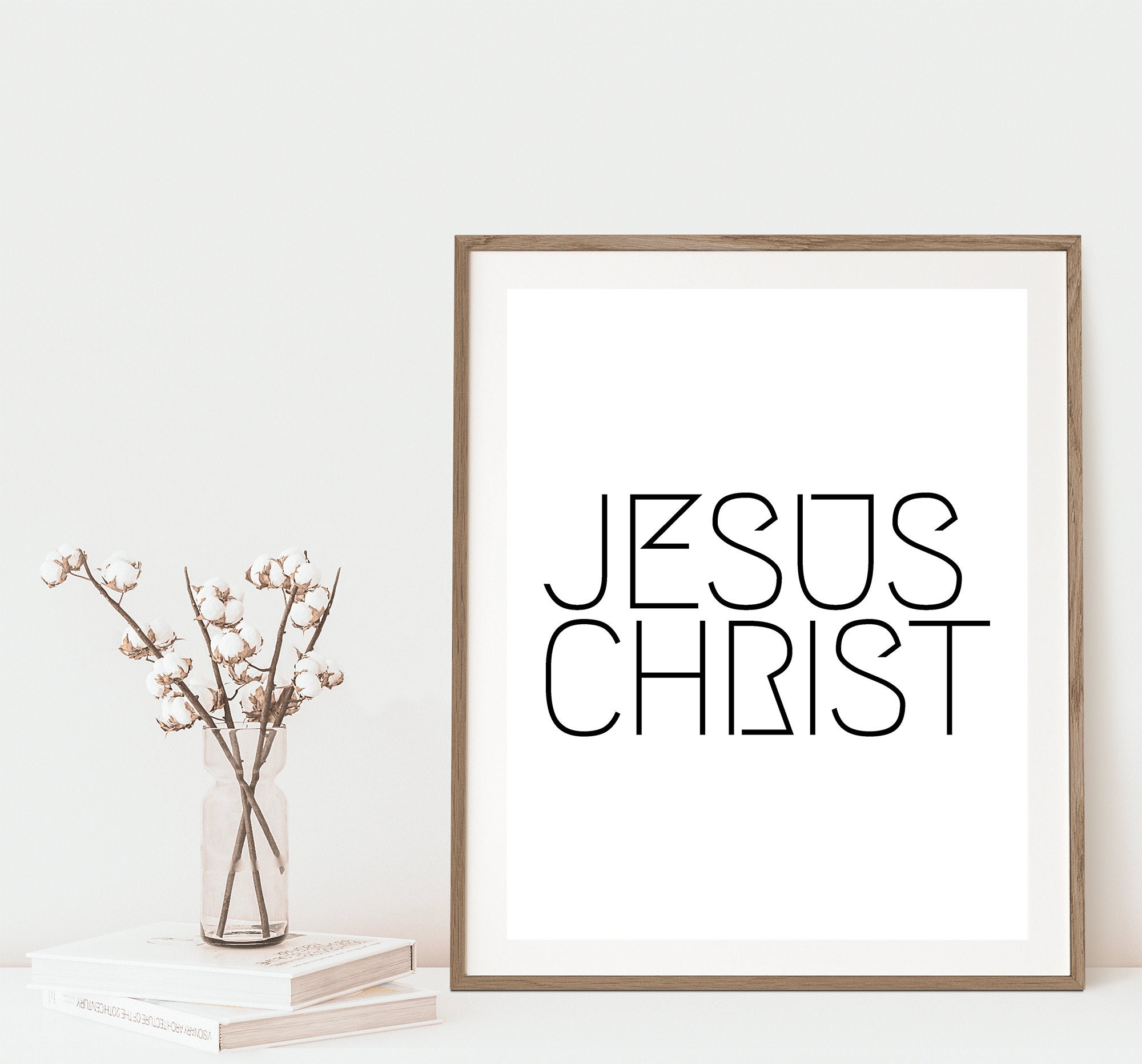 Jesus Christ Bible Verse Art Scriptural Art Instant - Etsy