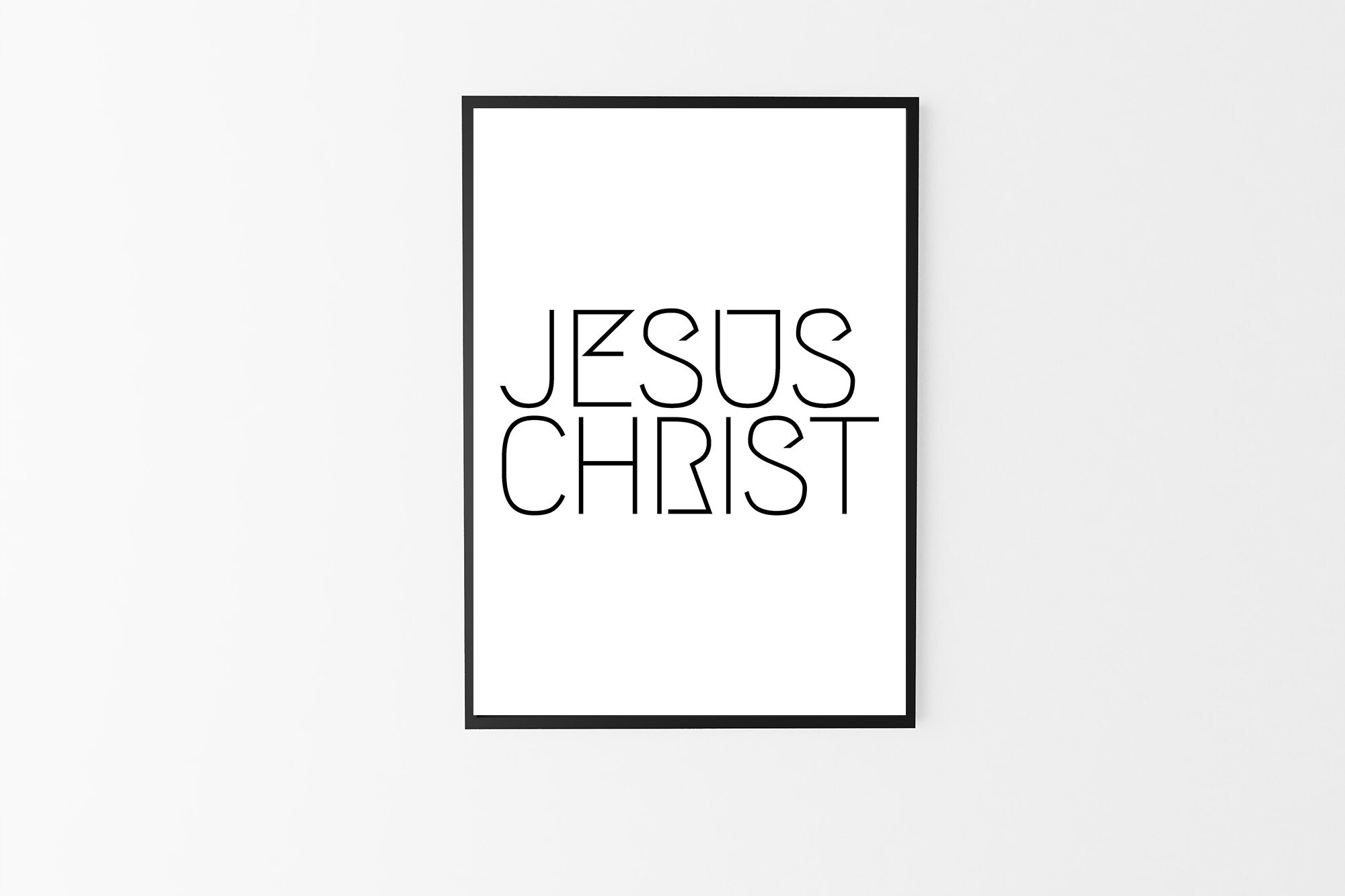 Jesus Christ Bible Verse Art Scriptural Art Instant - Etsy