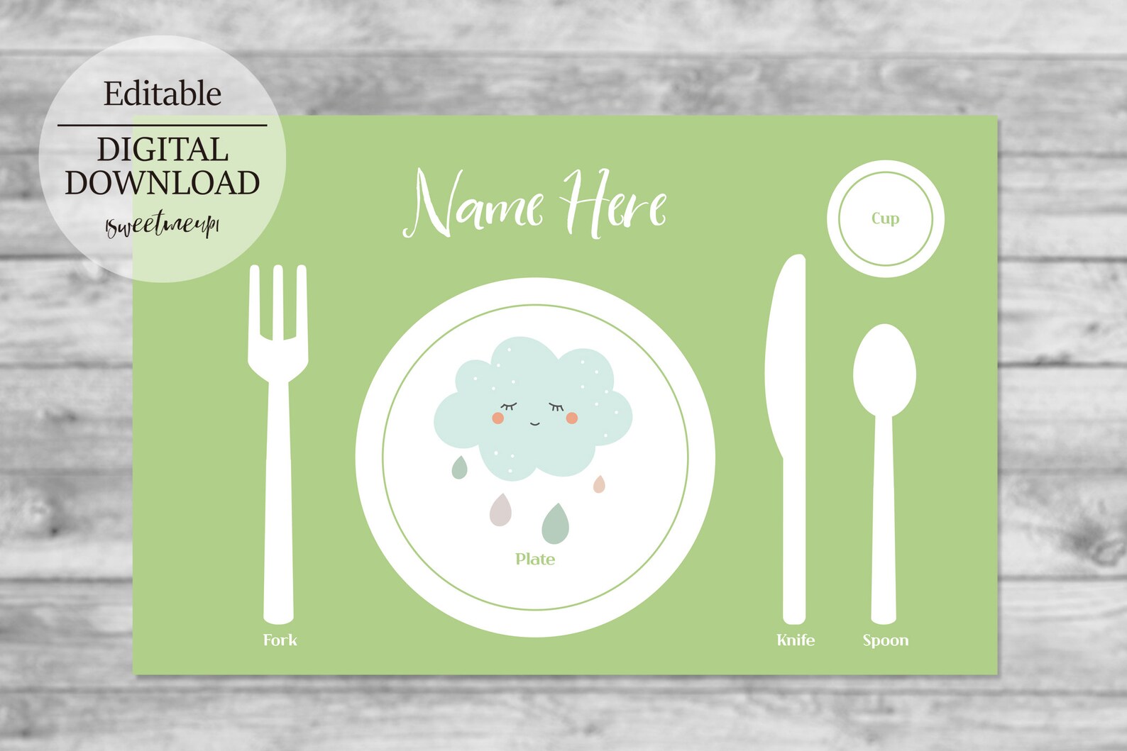 Montessori Digital Placemat, Montessori Placemat Printable, Toddler ...