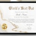 World's Best Dad Certificate Award, Printable Editable Best Dad Award ...