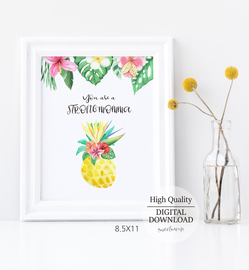 Pineapple Print Set of 3 IVF Gift Printable Infertility - Etsy