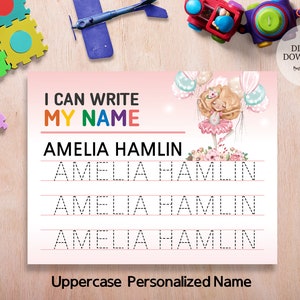 Personalized Name Writing Worksheet, Custom Name Preschool Worksheets ...
