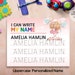 Personalized Name Writing Worksheet, Custom Name Preschool Worksheets ...