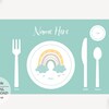 Personalized Name Montessori Printable Placemat, Rainbow Themed ...