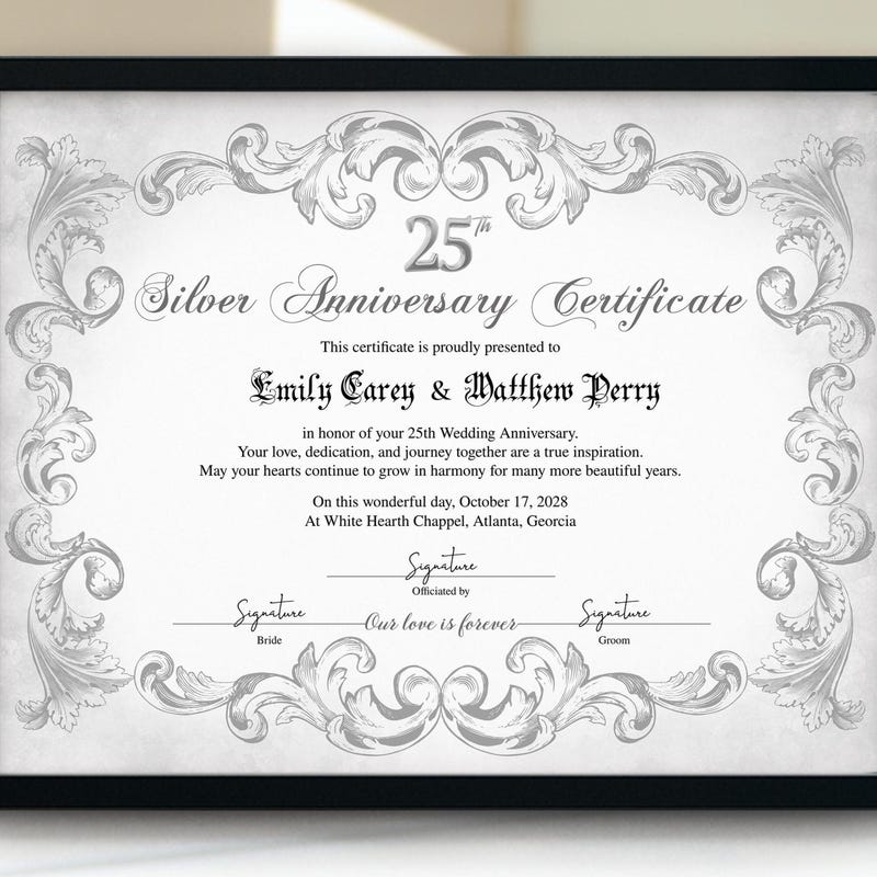 25 Year Vow Renewal Gift - 60+ Gift Ideas for 2026