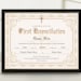 First Reconciliation Certificate, Editable Certificate of First ...