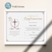 Confirmation Certificate, 11x8.5 Printable Editable Confirmation ...