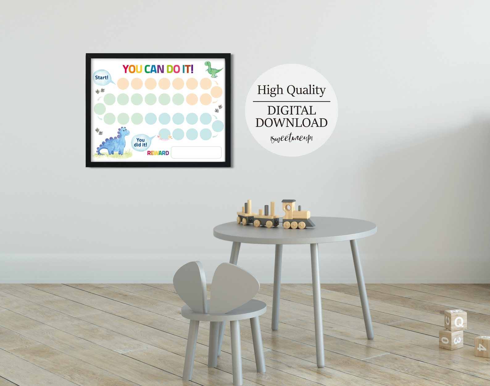 Dinosaurs Reward Chart Kids Reward Chart Behavior Chart - Etsy