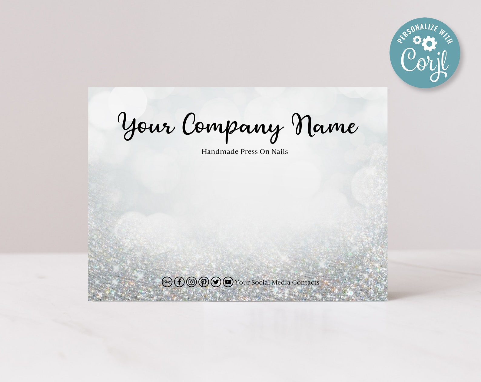 How to Apply Press-on Nails Card Press on Nail Sizing Kit - Etsy