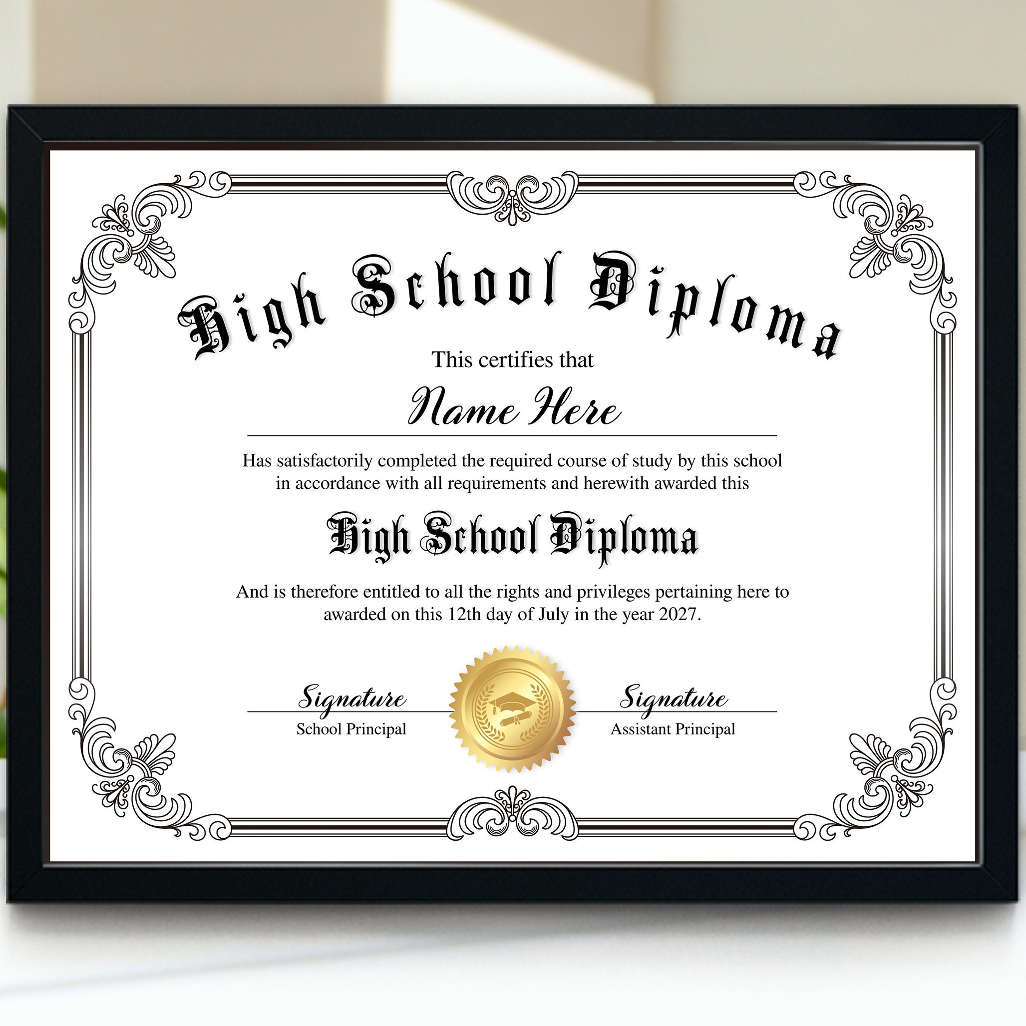 Philadelphia High School Diploma Template Blank 18 Printable Diploma