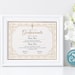 Godparents Certificate Template, Printable Editable Godparents ...