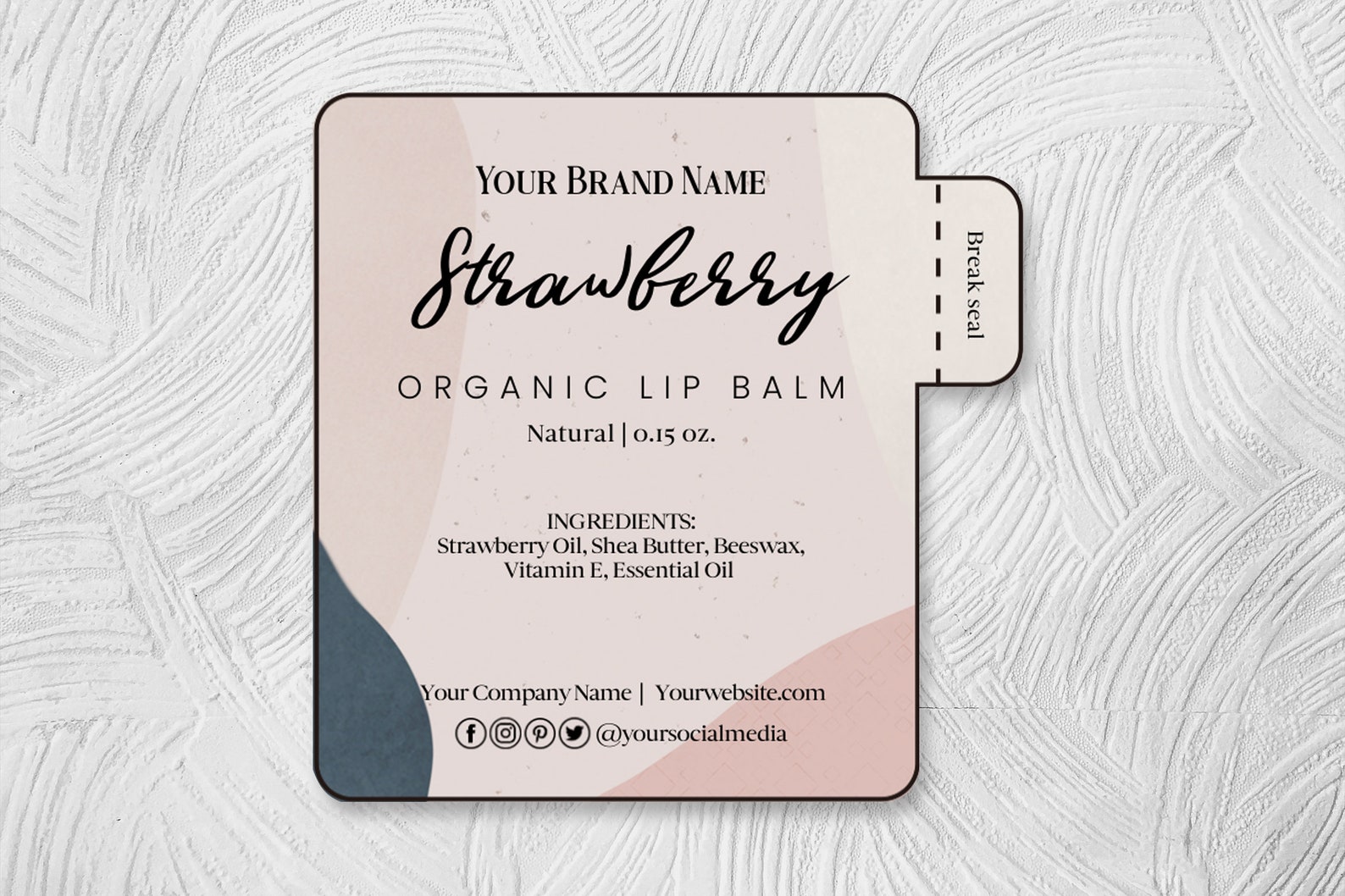 Printable Lip Balm Label Template, Lip Balm Labels Online Labels ...