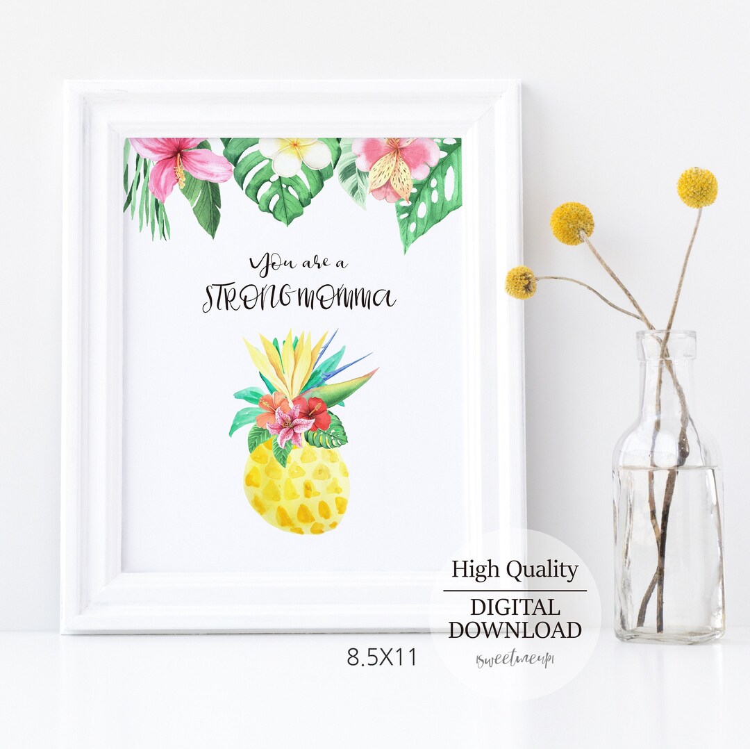 IVF Card Printable, You Are a Strong Momma, Positive Vibes Prints ...