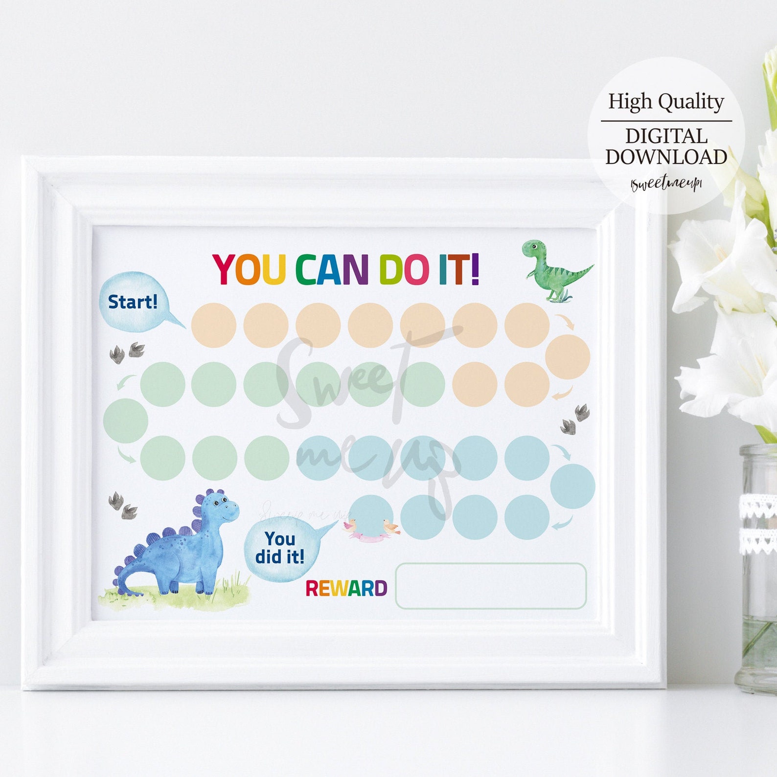 Dinosaurs Reward Chart Kids Reward Chart Behavior Chart - Etsy