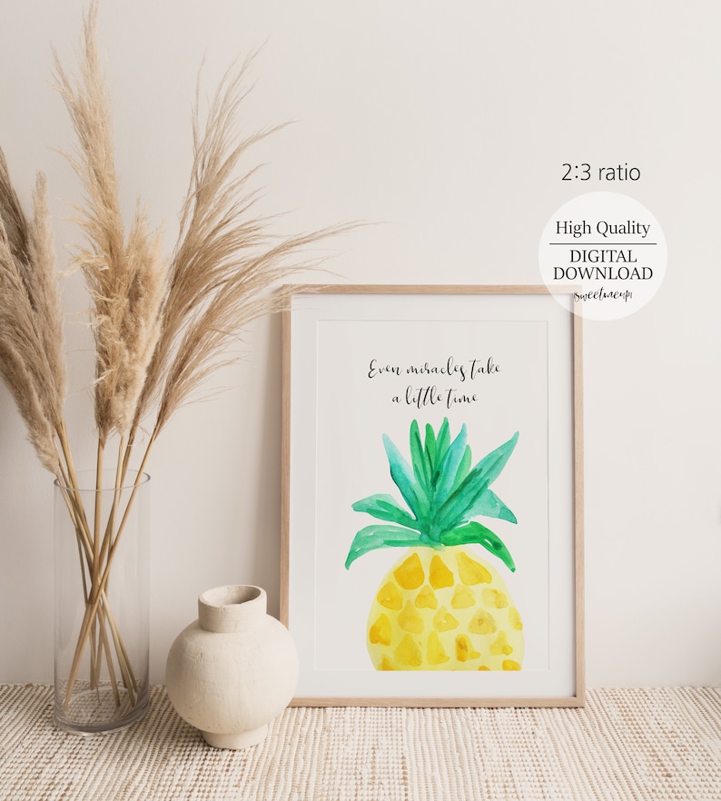 Pineapple Print Set of 3 IVF Gift Printable Infertility - Etsy
