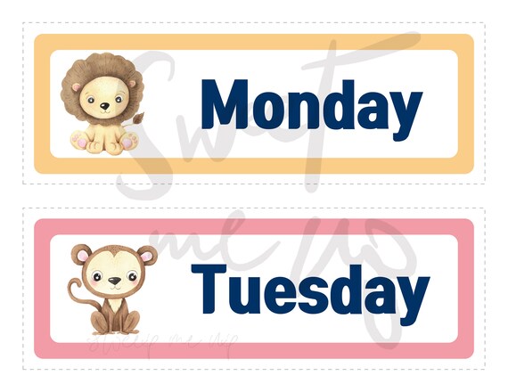 Days of the Week Printable Homeschool Resources Learning | Etsy