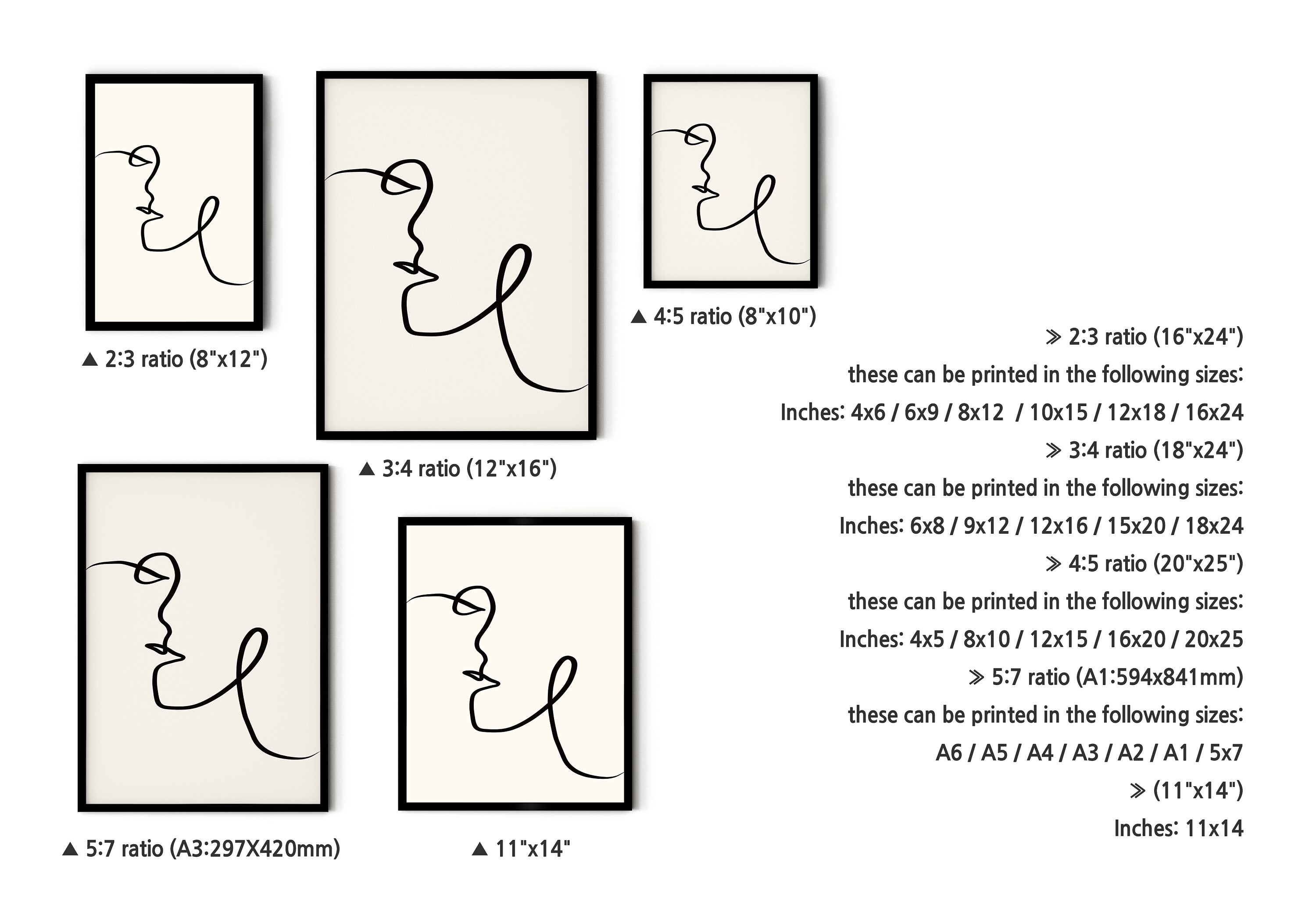 Single Line Art Faces Print Simple Line Art Female Face One - Etsy Canada