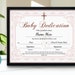 Baby Dedication Certificate Baby Girl Dedication Certificate - Etsy