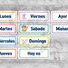 Spanish Days of the Week Printable, Spanish Days of the Week Safari ...
