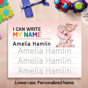 Personalized Name Writing Worksheet, Custom Name Preschool Worksheets ...