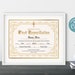 First Reconciliation Certificate, Editable Certificate of First ...