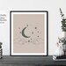 Moon Hand Printable Art, Holding the Moon and Star Print, Celestial ...